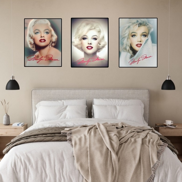 Marilyn Monroe | Art | Marilyn Monroe Art Posters 2x16 X3 Set Unframed ...